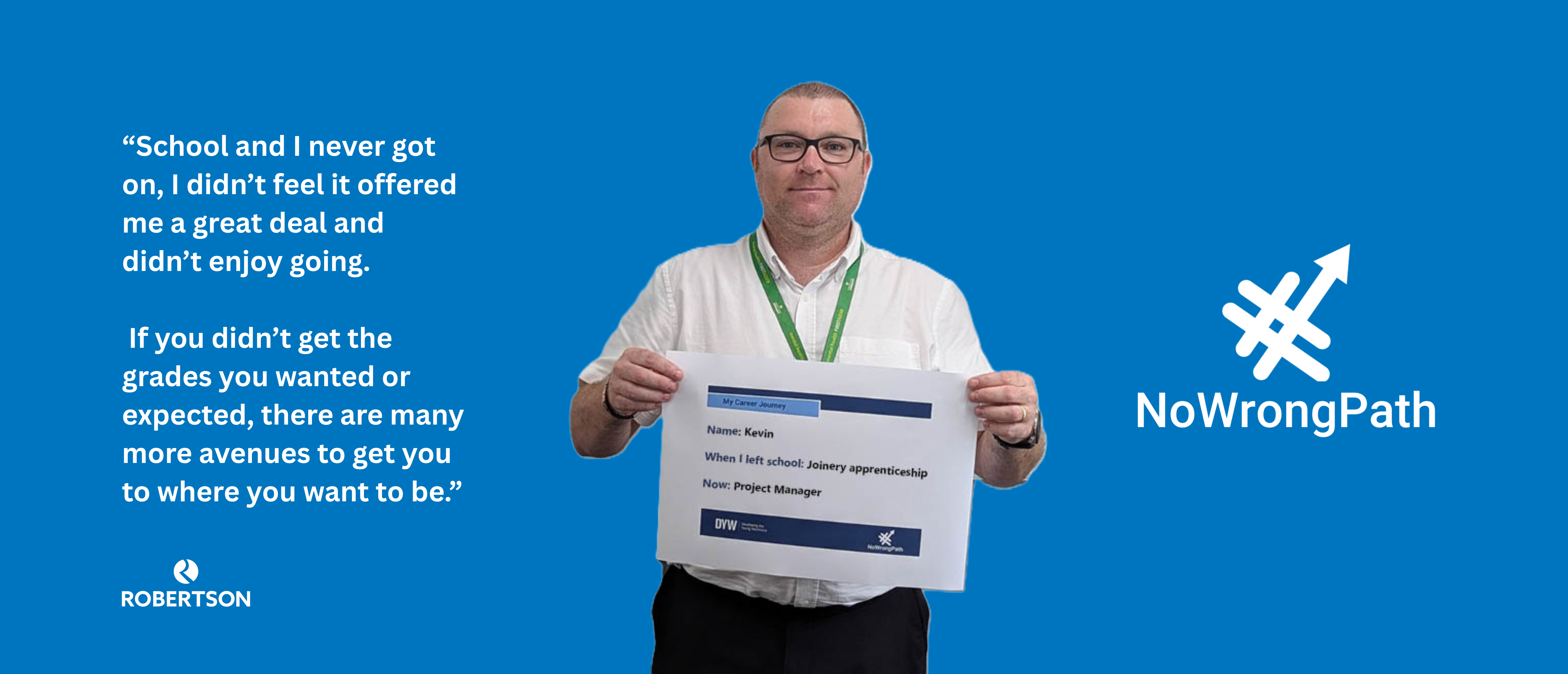 No wrong path: Kevin – from joinery apprenticeship to Project Site Manager