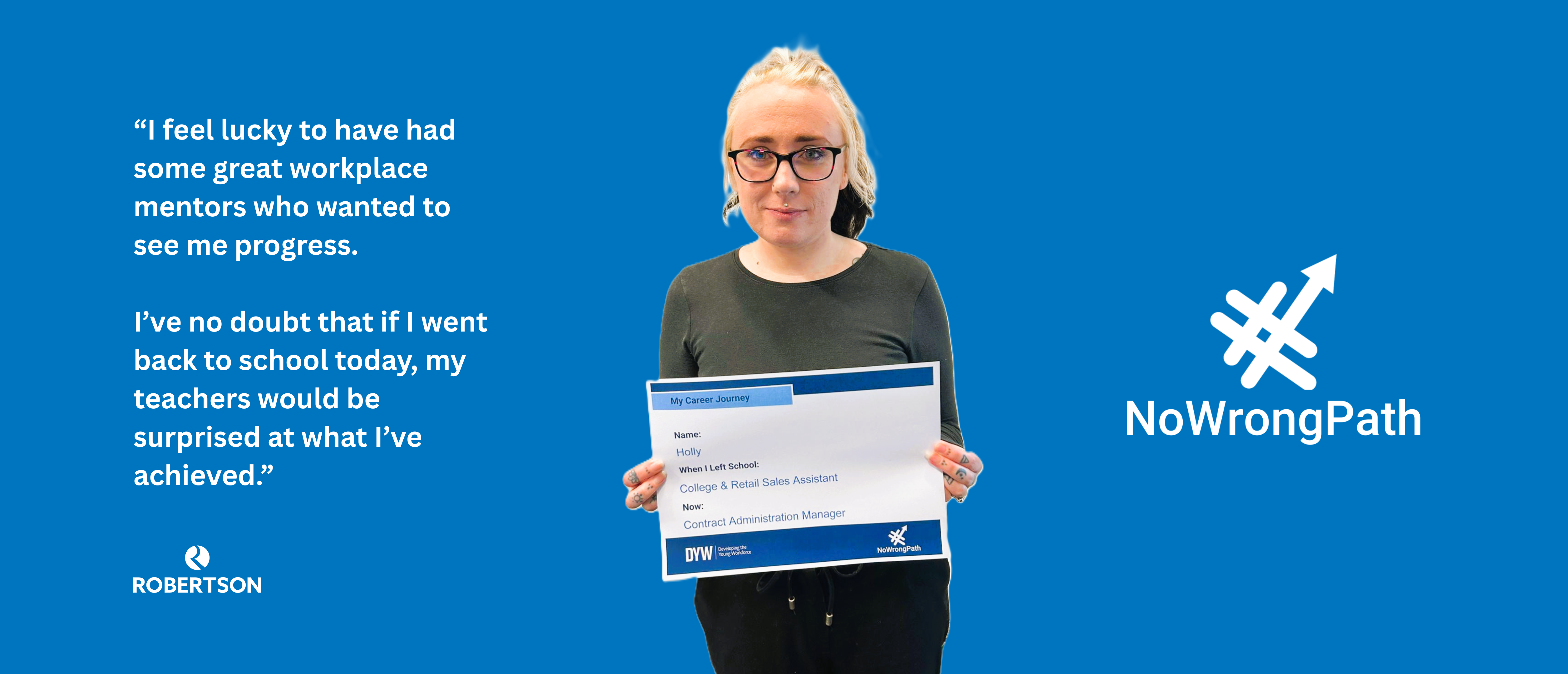 No Wrong Path: Holly, from college and retail assistant to Contract ...