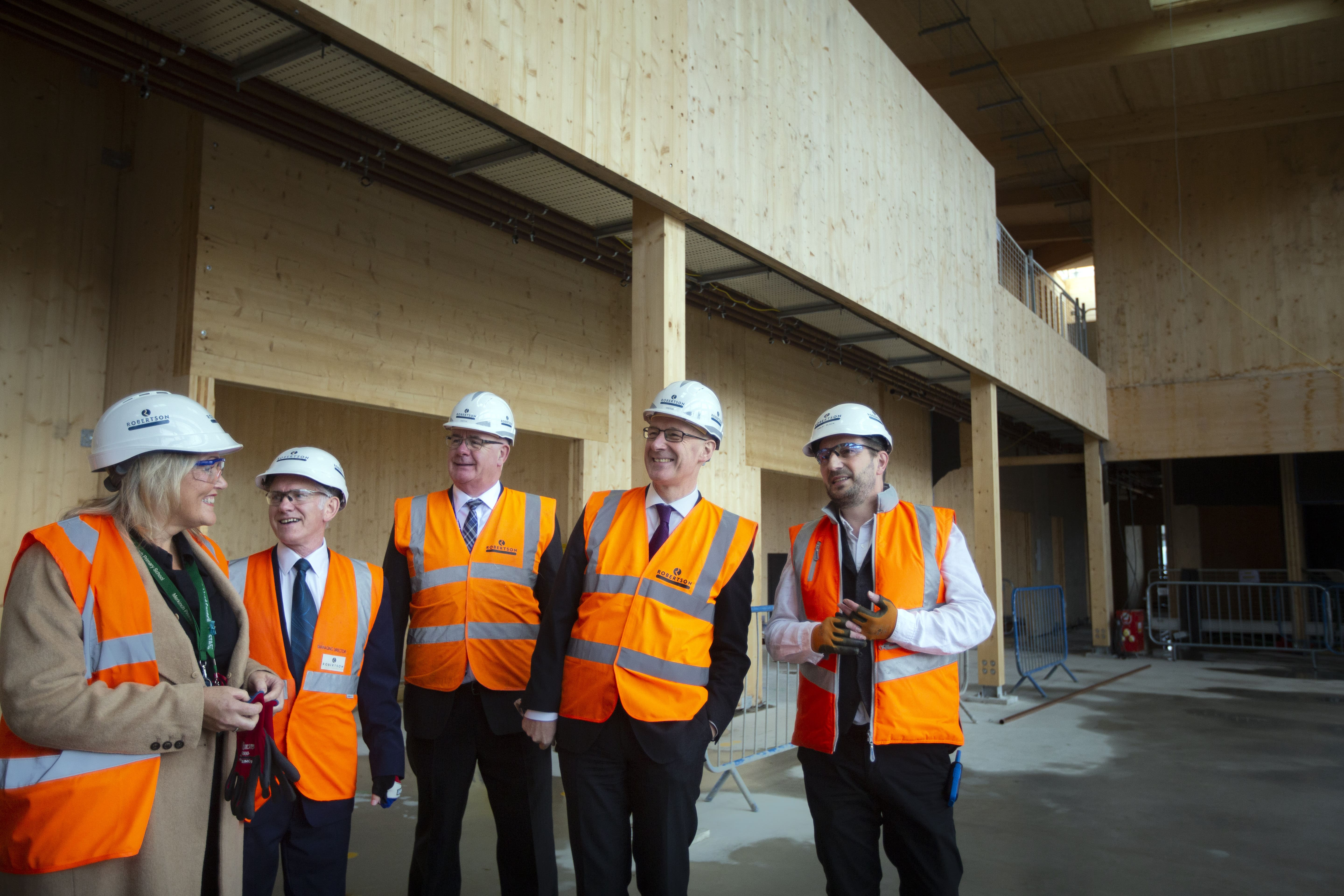 Cross Laminated Timber (CLT) structure completed at Merkinch Primary School